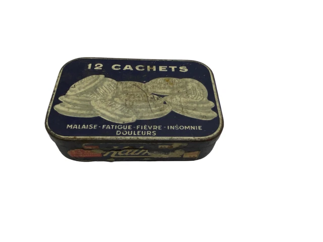 ANCIENNE BOÎTE MÉTAL Médicament Cachet Pastille Docteur En Pharmacie ...