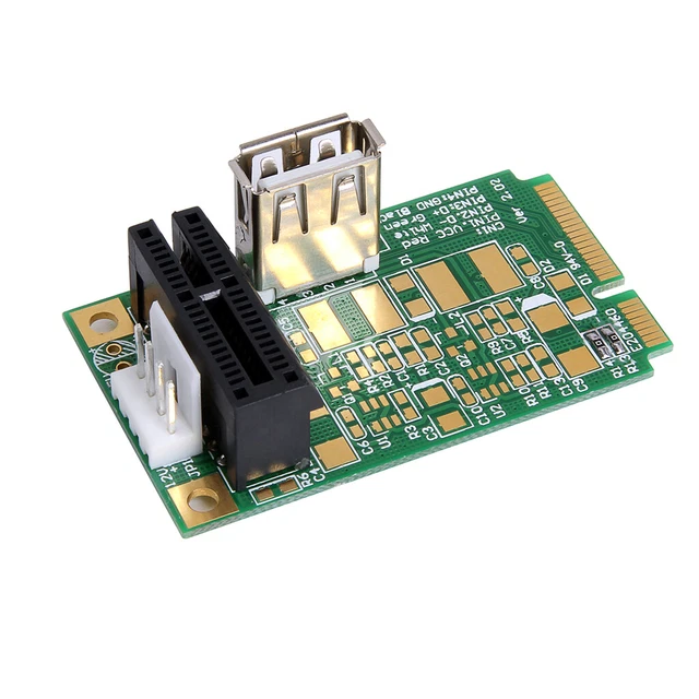 MINI PCIE TO PCI express 1x slot adapter riser card PCI-e test tool ...