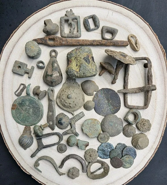 ANCIENT ROMAN MEDIEVAL Artifacts Coins Metal Detecting Finds Job Lot ...