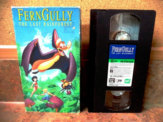 FERNGULLY, THE LAST RAINFOREST (VHS 1992) voci: Tim Curry, Cheech ...