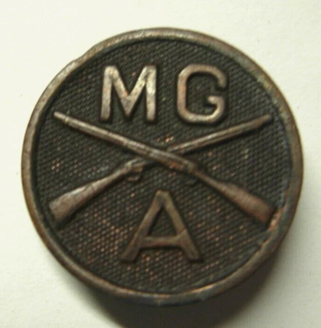 WW1 US ARMY Machine Gun Infantry "A" Co Enlisted Collar Disk - SB £43. ...