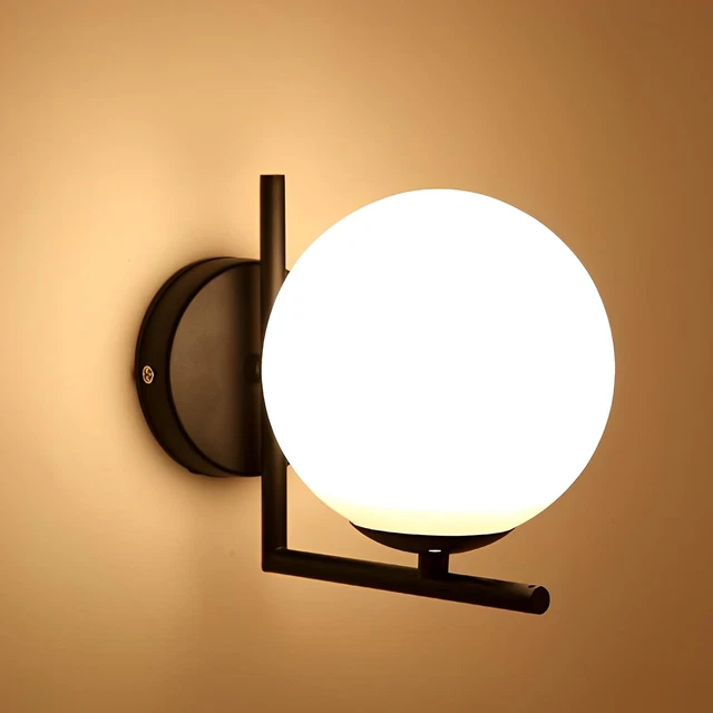 KRUIHAN MODERN BLACK Wall Lights,Indoor Wall Lighting Fixtures with ...