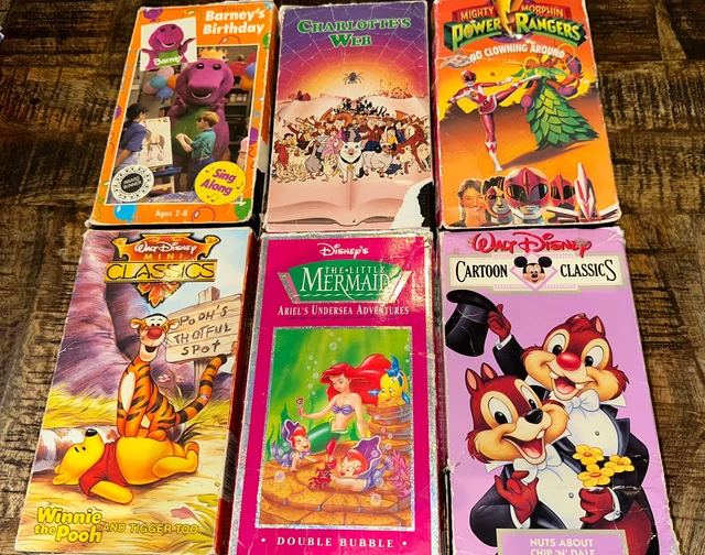 VHS CLASSIC FAVORIS : Barney, Disney, Charlottes Web, Power Rangers EUR ...