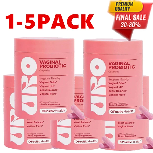 1-5PACK URO VAGINAL Probiotics for Women pH Balance 60PCS Natural& Safe ...