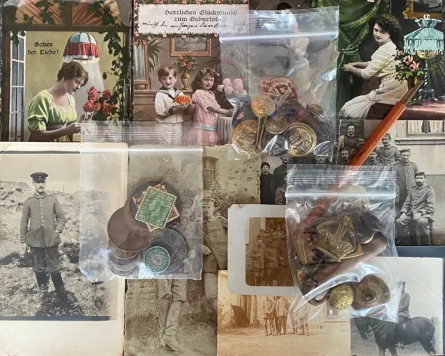 LARGE COLLECTION OF Assorted Antique/Vintage Ww1/Ww2 Etc. Collectables ... LARGE COLLECTION OF Assorted Antique/Vintage Ww1/Ww2 Etc. Collectables ...