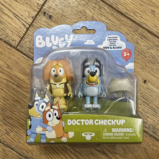 BLUEY FIGURE 2 Pack- Doctor Checkup Bluey & Indy new in pack £9.99 ...