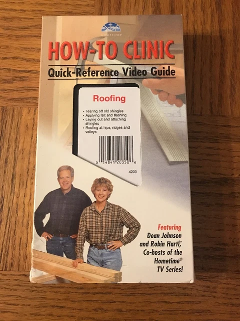 HOW-TO-CLINIC QUICK REFERENCE Video Guide VHS Roofing-RARE VINTAGE £38. ...