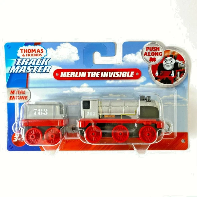 THOMAS & FRIENDS Track Master MERLIN THE INVISIBLE Metal Engine Push ...