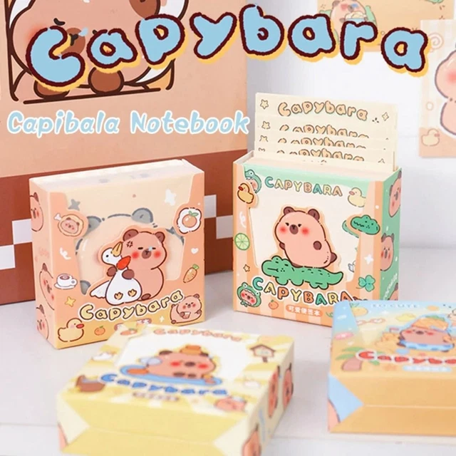 200 SHEETS/BOX KAWAII Capybara Notepad Cartoon Tearable Note Paper EUR ...