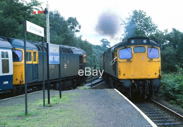 ORIGINAL 35MM SLIDE BR CLASS 27's 27020 & 27106 ARROCHAR & TARBET INCL ...