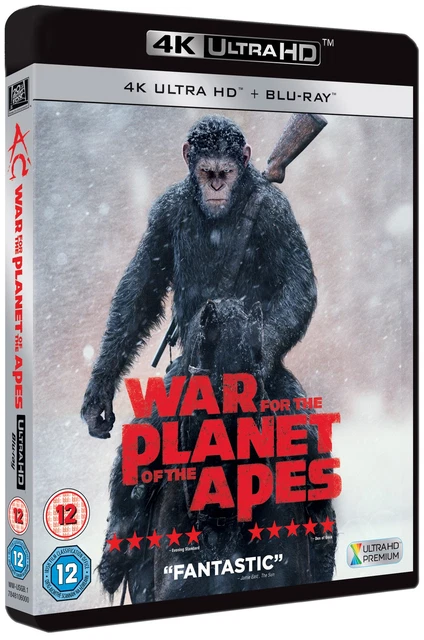 WAR FOR THE Planet of the Apes (4K UHD Blu-ray) Michael Adamthwaite Ty ...