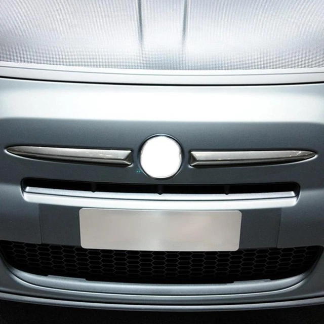 FRONT BUMPER UPPER Molding Chrome Moulding Trim for FIAT 500 2007-2015 ...