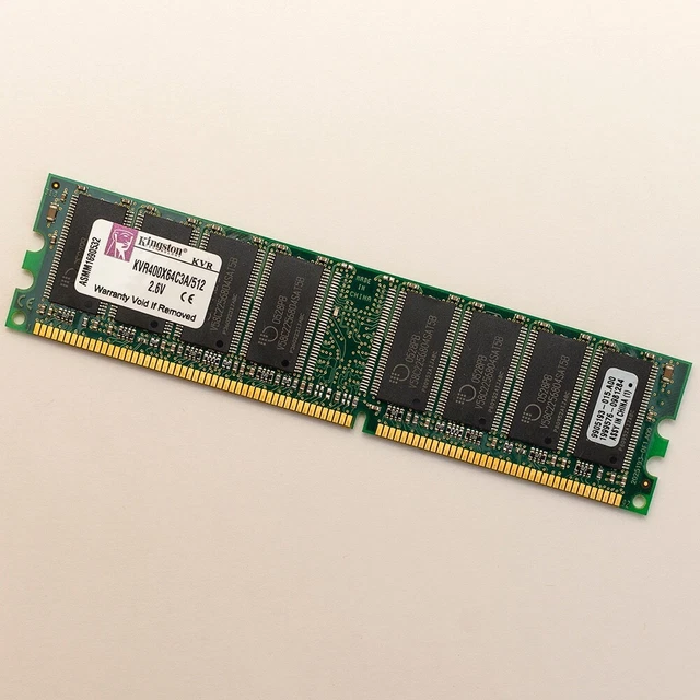KVR400X64C3A/512 KINGSTON 512MB PC3200 DDR-400MHz CL3 184-Pin RAM ...