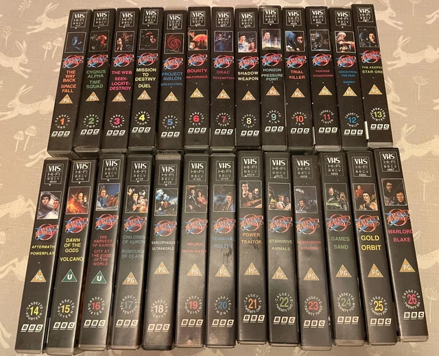 BLAKE'S 7 VHS Videos / Complete Set, Series 1 to 4 (Original releases ...