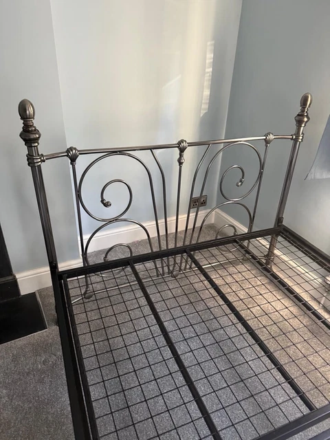 METAL DOUBLE SIZE Bed Frame with Ikea Hamarvik Mattress £42.30 ...