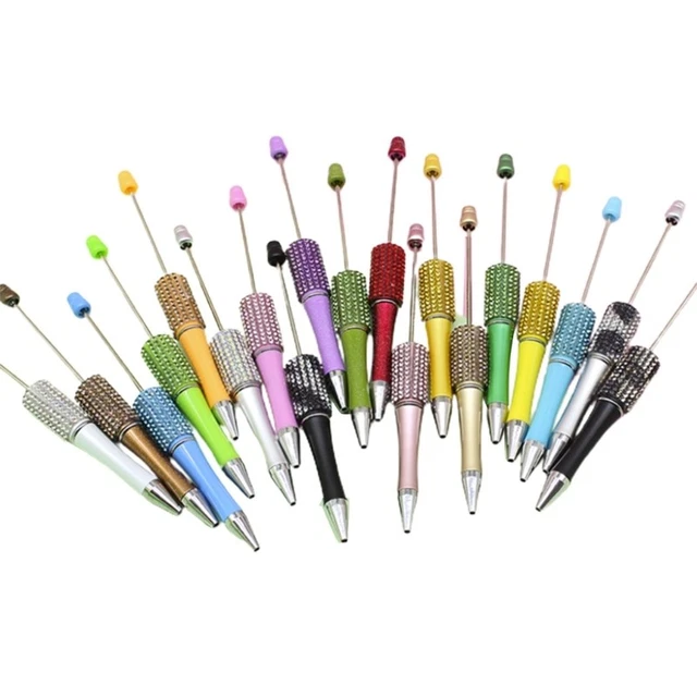 RETRACTABLE BALLPOINT PEN Rhinestone Beadable Ballpoint Pen Write ...