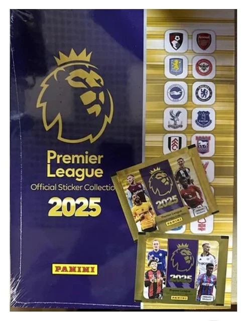 PANINI 2025 PREMIER League HARDBACK ALBUM* (2024/25 Season) Panini Uk Sold Out £1.75 - PicClick UK