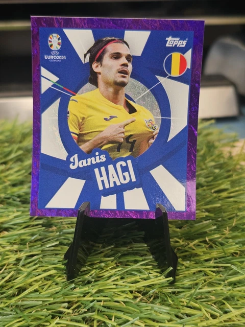 TOPPS EURO 2024 Sticker Collection Rom Ptw Purple Parallel Mint Rare £1 ...