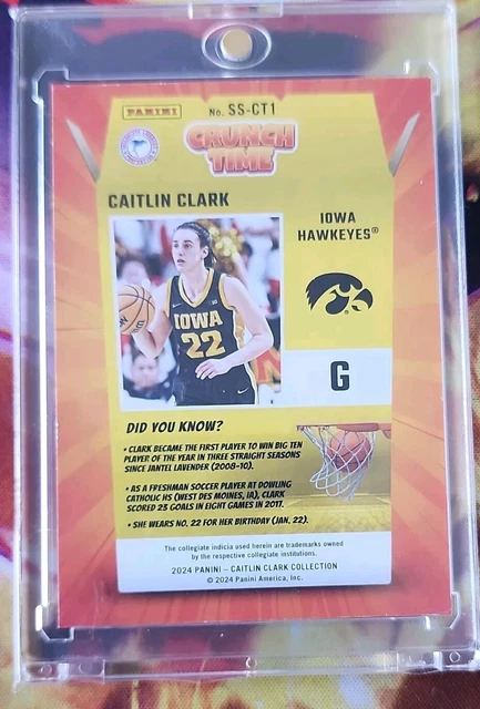 2024 PANINI CAITLIN Clark Collection Caitlin Clark Crunch Time $40.51 ...
