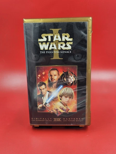 STAR WARS EPISODE I Phantom Menace VHS Video Tape Gold Clamshell Case W ...