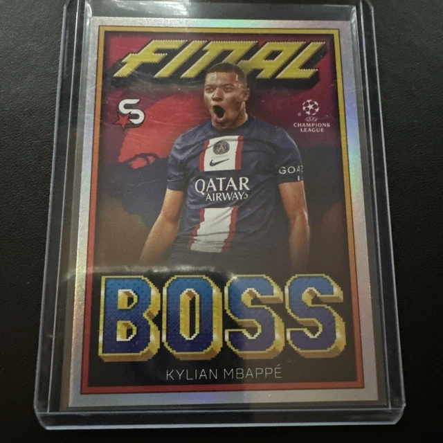 KYLIAN MBAPPE 2022-23 Topps UEFA Superstars Final Boss Insert PSG #FB ...