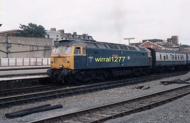 ORIGINAL RAILWAY PHOTOGRAPHIC negative Class 47 47408 at Scarborough £2 ...