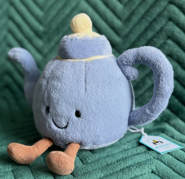 NEW JELLYCAT VICKY Teapot Plush: Amuseables Collectible with Tags £30. ...