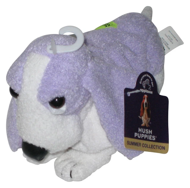 HUSH PUPPIES APPLAUSE Lavande Violet Chien Haricot Sac Peluche EUR 20 ...