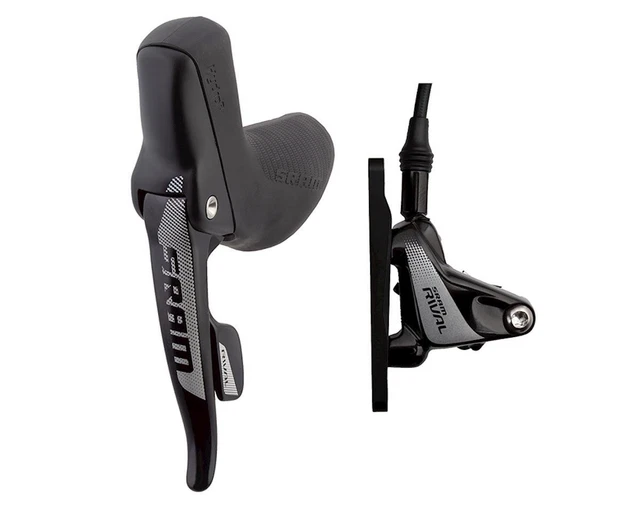 SRAM RIVAL 22 Flat Mount Hydraulic Disc Brake with Front Shifter and ...