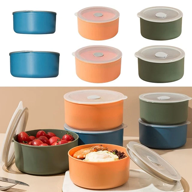 OFFICE WORKERS ROUND Shape Bento Box Lunch Box Food Containers for Kids ...