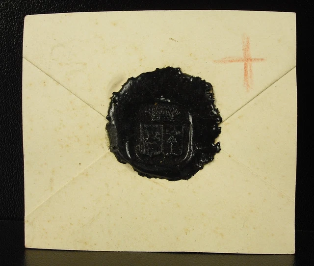 BELLOT DES MINIÈRES Cachet de cire armoiries seal Sceau tampon ...