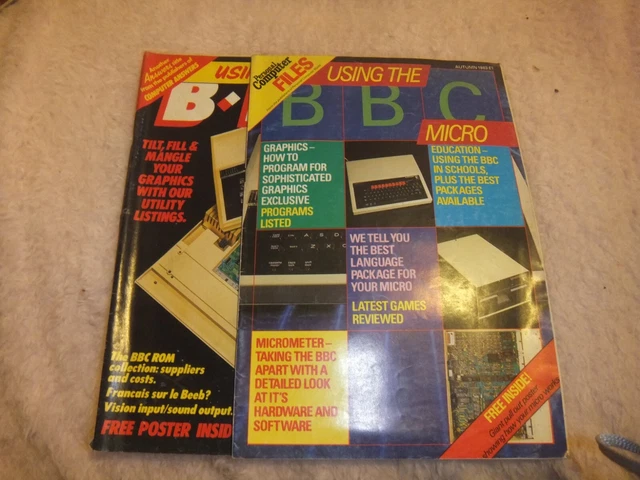 USING THE BBC Micro Issues x2 - Including Issue One - retro computing £ ...