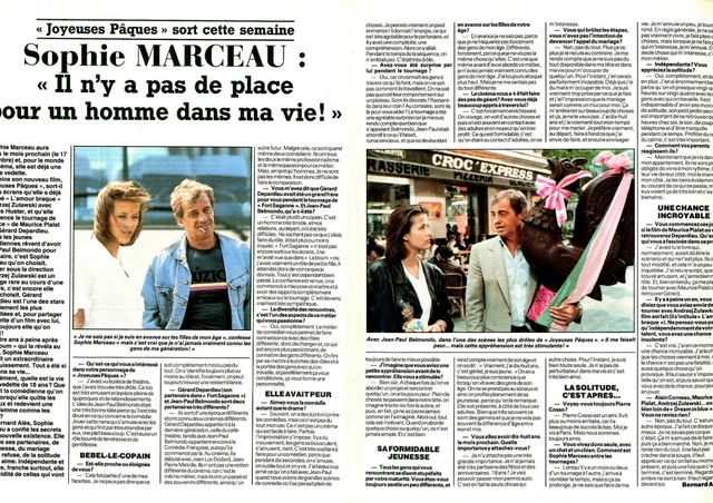 COUPURE DE PRESSE Clipping 1984 Sophie Marceau (2 pages) EUR 5,00 - PicClick FR
