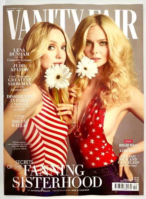VANITY FAIR October 2025 DAKOTA and ELLE FANNING £6.52 - PicClick UK