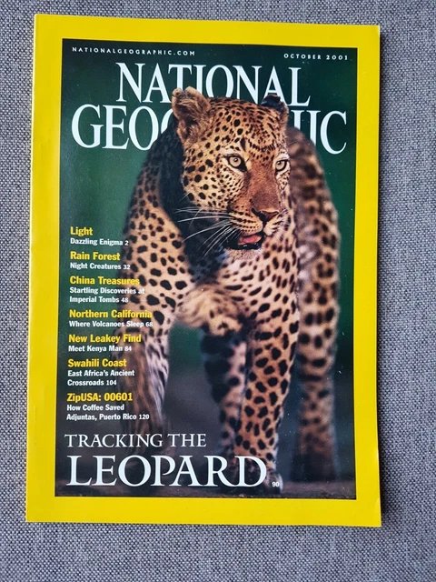 NATIONAL GEOGRAPHIC - October 2001 - Tracking The Leopard EUR 3,00 ...