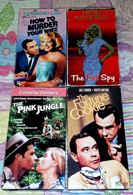 VHS LOT 60S Comedies Jack Lemon, Jayne Mansfield THE PINK JUNGLE ...