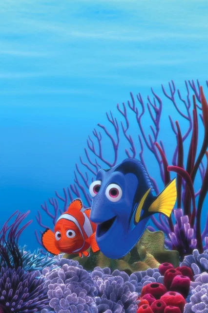 ALLA RICERCA DI Nemo Cartone Disney Pixar 2003 Poster Locandina 45X32Cm ...