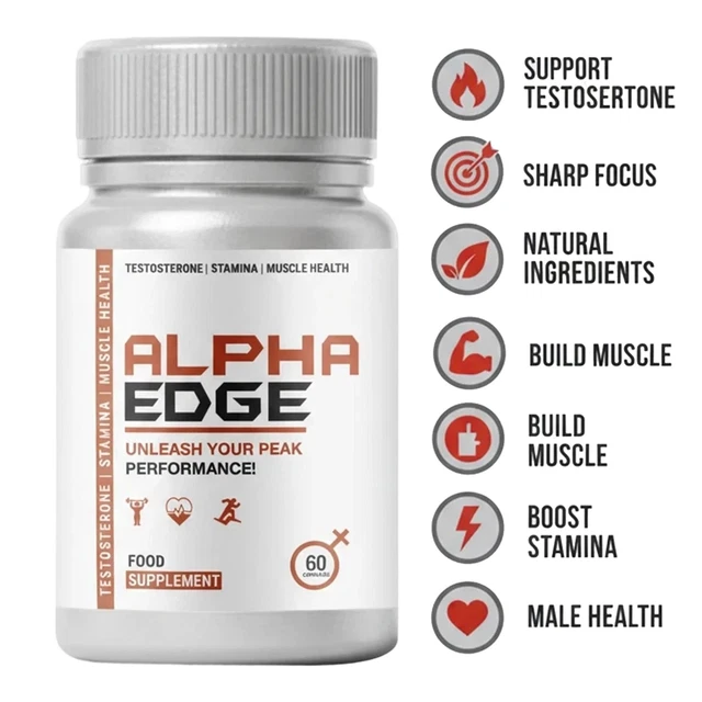 ALPHA EDGE MALE Supplement (60 Capsules) – Energy Formula & Advanced ...