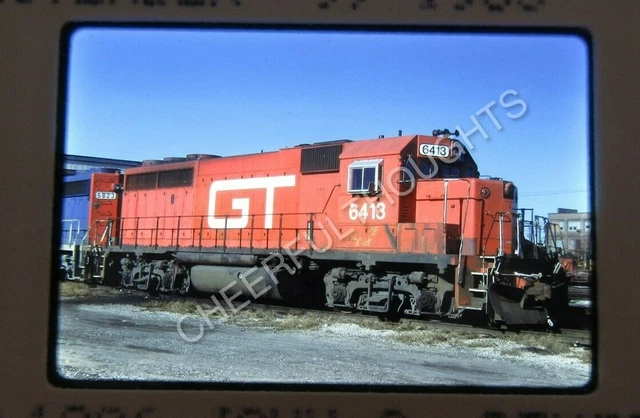ORIGINAL '86 KODACHROME Slide GTW GT Grand Trunk Western 6413 GP40-2 29T18 EUR 4,81 - PicClick DE
