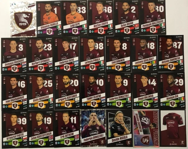 CALCIATORI PANINI 2022/23 Salernitana Team Squadra COMPLETA 27 figurine Nuovo EUR 6,00 - PicClick IT