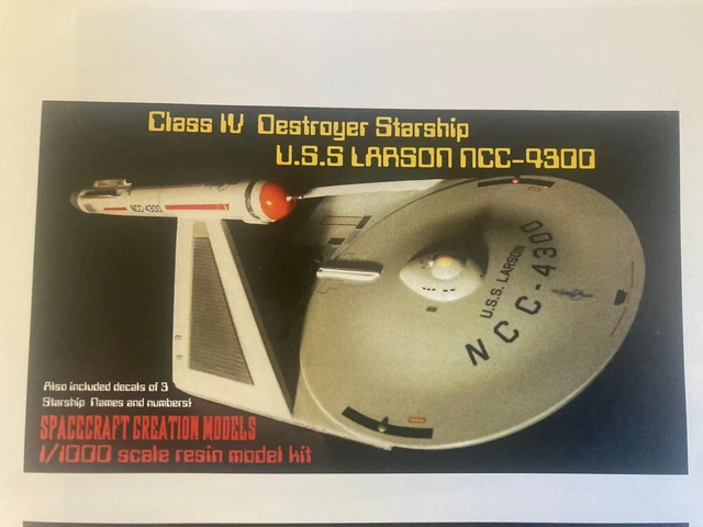 STAR TREK USS Larson Class I Starship 1:000 Scale Model Kit - EUR 75,74 ...