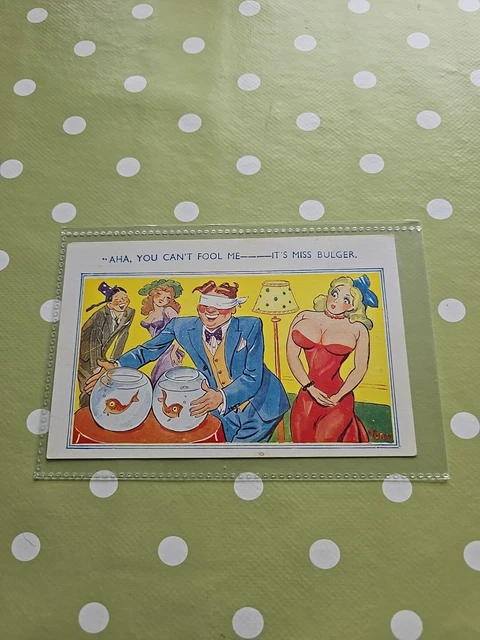 VINTAGE SAUCY SEASIDE Comic Postcard Comicard Series No 2132 By Tony £0 ...