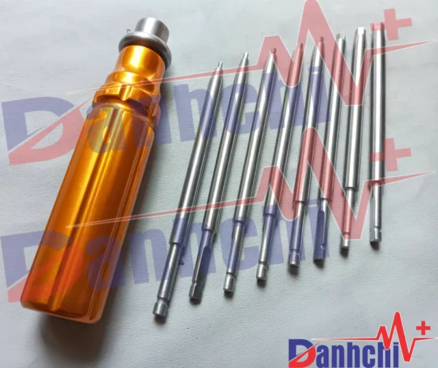 BONE SCREWDRIVER SET Orthopedic-With Quick Coupling handle Surgical ...