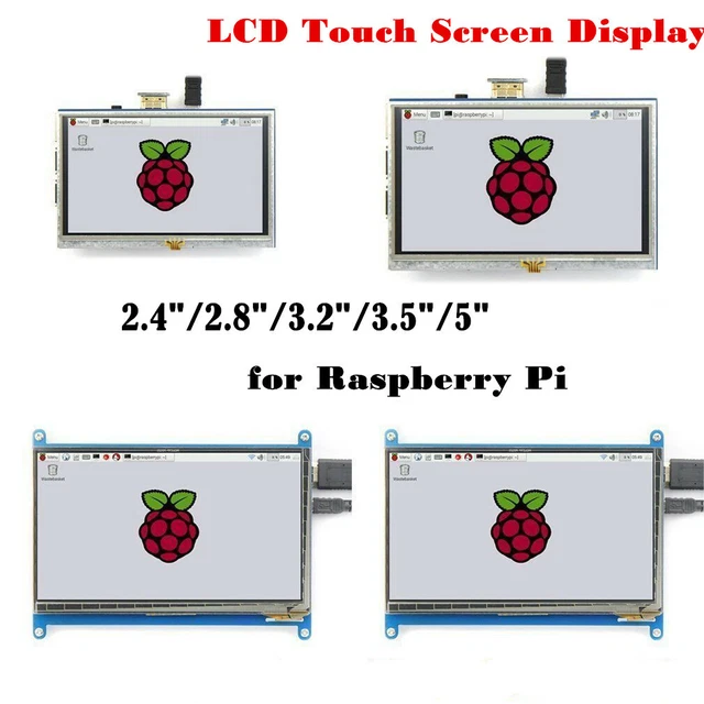 LCD TOUCH SCREEN Display For Raspberry Pi 3 / 2 / B+ 2.4 Inch to 5 Inch ...