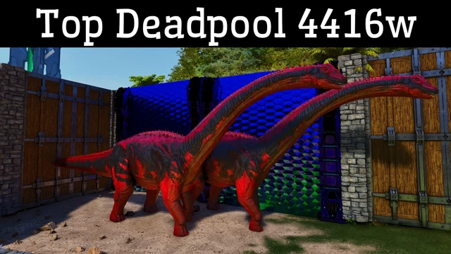 ARK SURVIVAL ASCENDED PvE neuf meilleures statistiques Deadpool Bronto ...