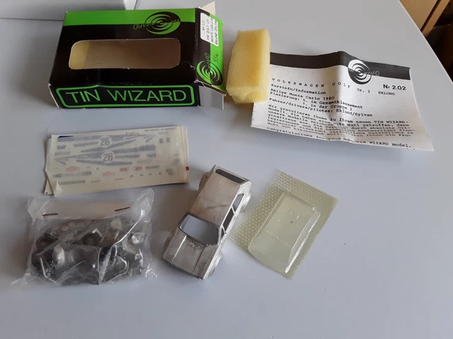 TIN WIZARD VW Golf Grp.2. Monte Carlo Rally, 1980 1/43 kit, Ref 2.02 £ ...