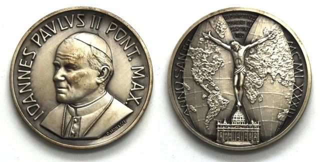 MEDAGLIA JOANNES PAULUS II Pont. Max. (Inc. P.Monassi) Anno Santo 1983 ...