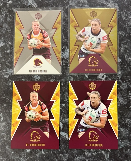 2025 NRL SPECIAL Edition Best Less NRLW Broncos Gold Silver 2 Base Card ...