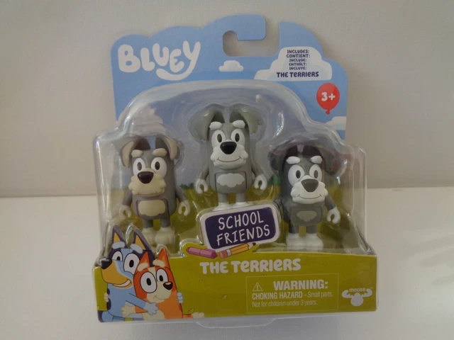 BLUEY AND THE Terriers School Friends 3 Pack Official 2.5-3 inch ...