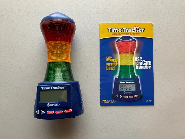 LEARNING RESOURCES TIME Tracker Visual Timer & Clock with Lights ...